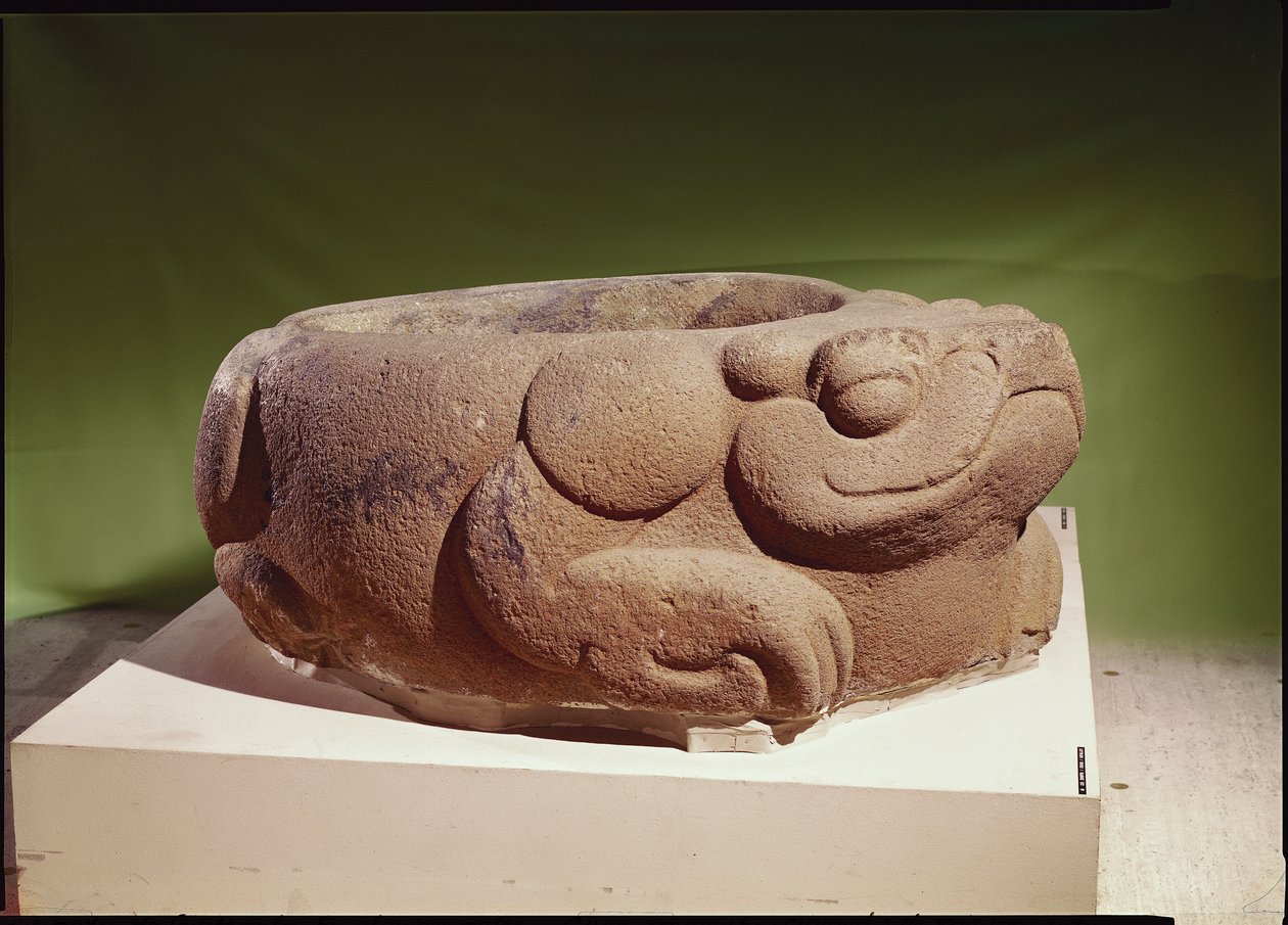 Vasija de ofrendas en forma de sapo gigante, maya, de Kaminaljuyu, 250-600